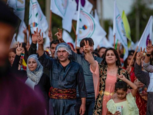 “We stand in solidarity with Rojava, an example to the world”