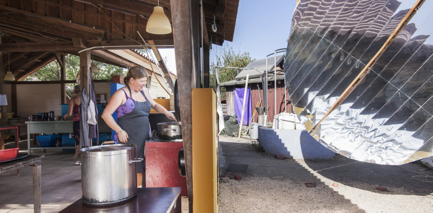 Solar Kitchen – solar water heater, box-cooker, biogas digester